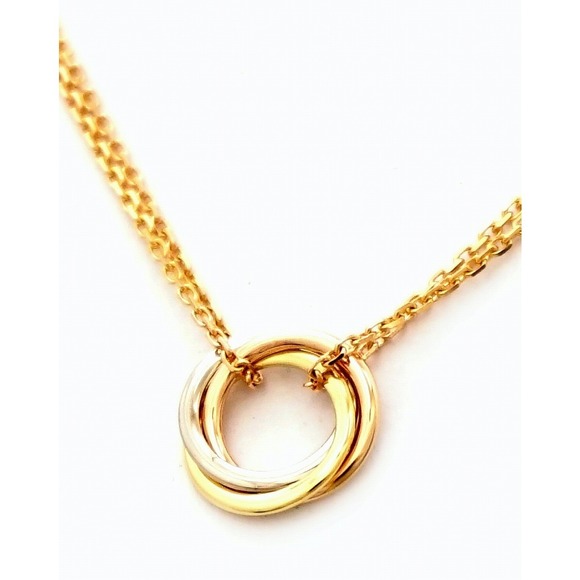 Cartier | Bags | Cartier Sweet Trinity Necklace Gold Double Chain ...